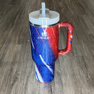 Red, White, and Blue Milky-way Stanley Tumbler (MADE TO ORDER) - Etsy