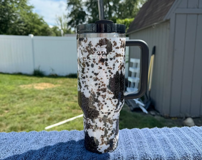 Custom Cow Print Stanley Tumbler - Etsy
