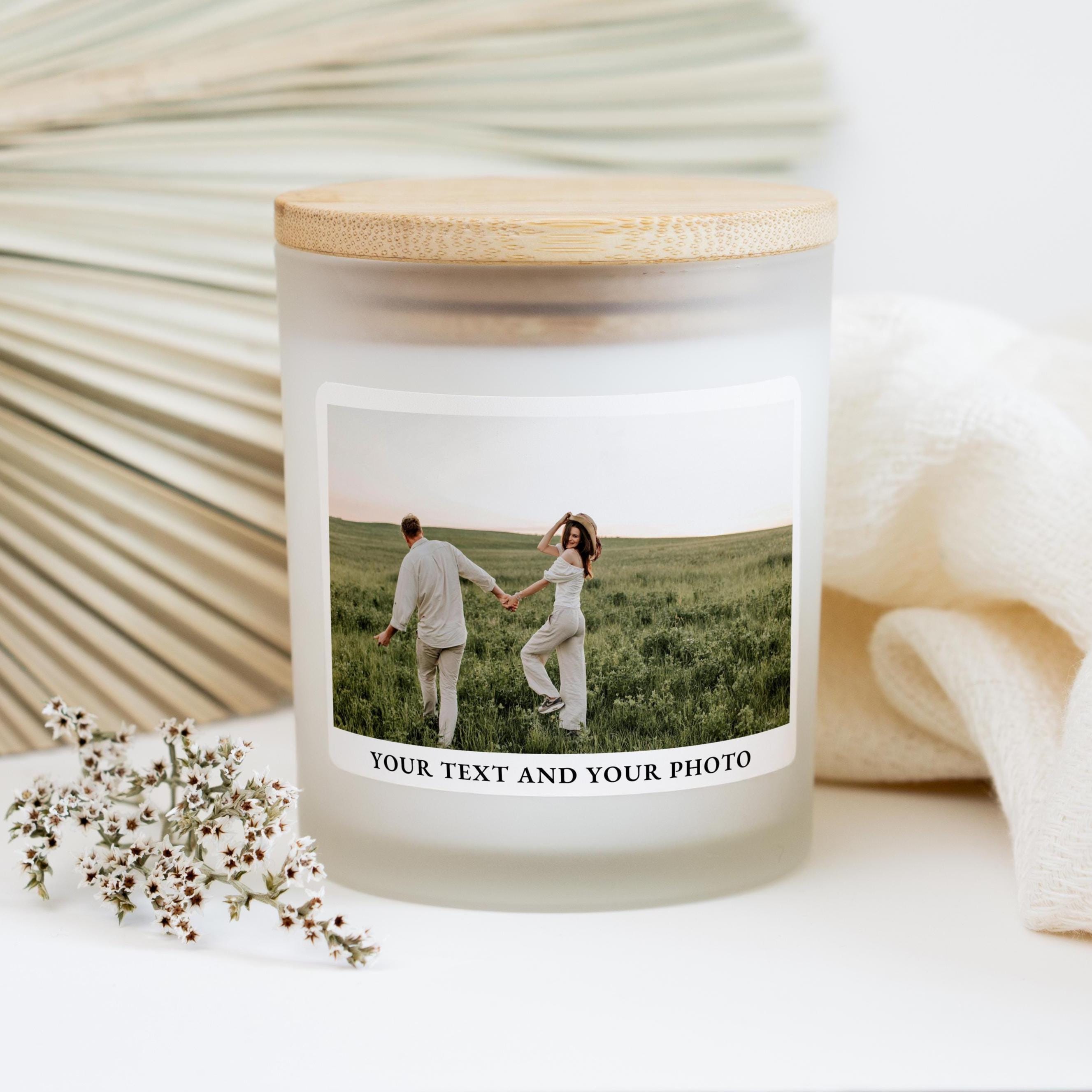 Custom Photo Candle, Personalized Engagement Gifts, Personalized Candle ...