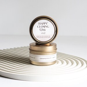 Happy Closing Day Candle, Personalized Candle, Realtor Gift ...