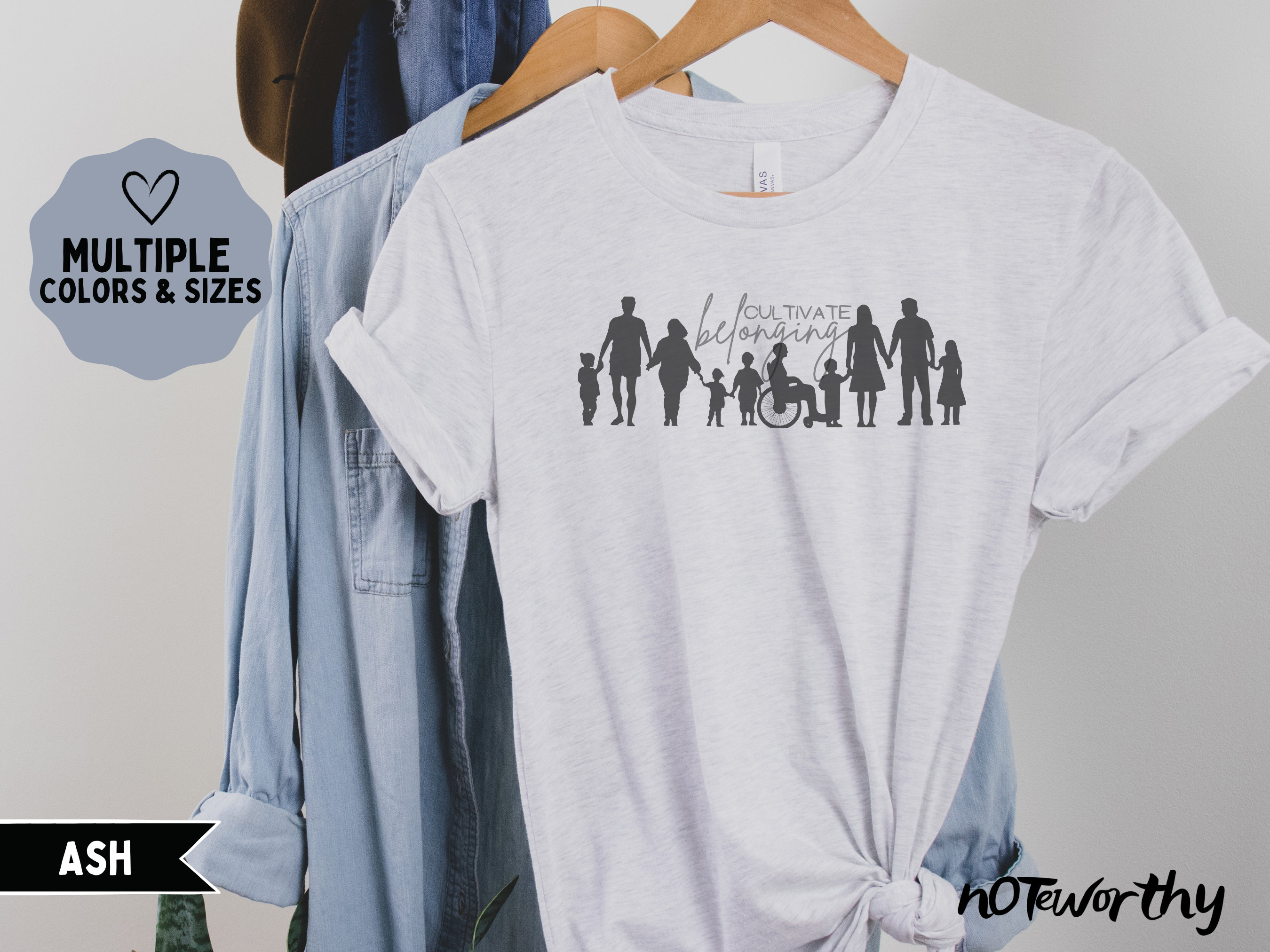 Disability Inclusion Shirt, "cultivate Belonging," T-shirt, Gift ...