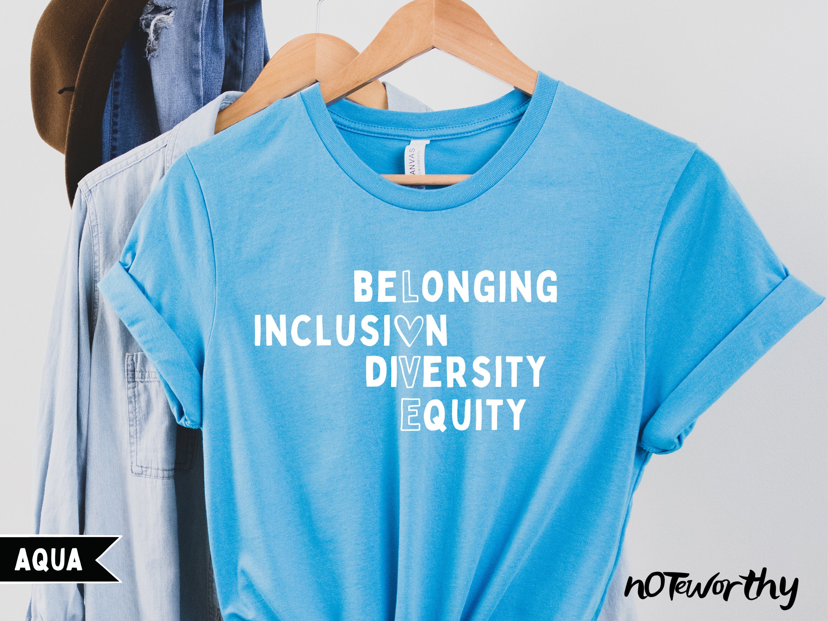Inclusion Shirt, "belonging, Inclusion, Equity, Diversity, Love," T ...
