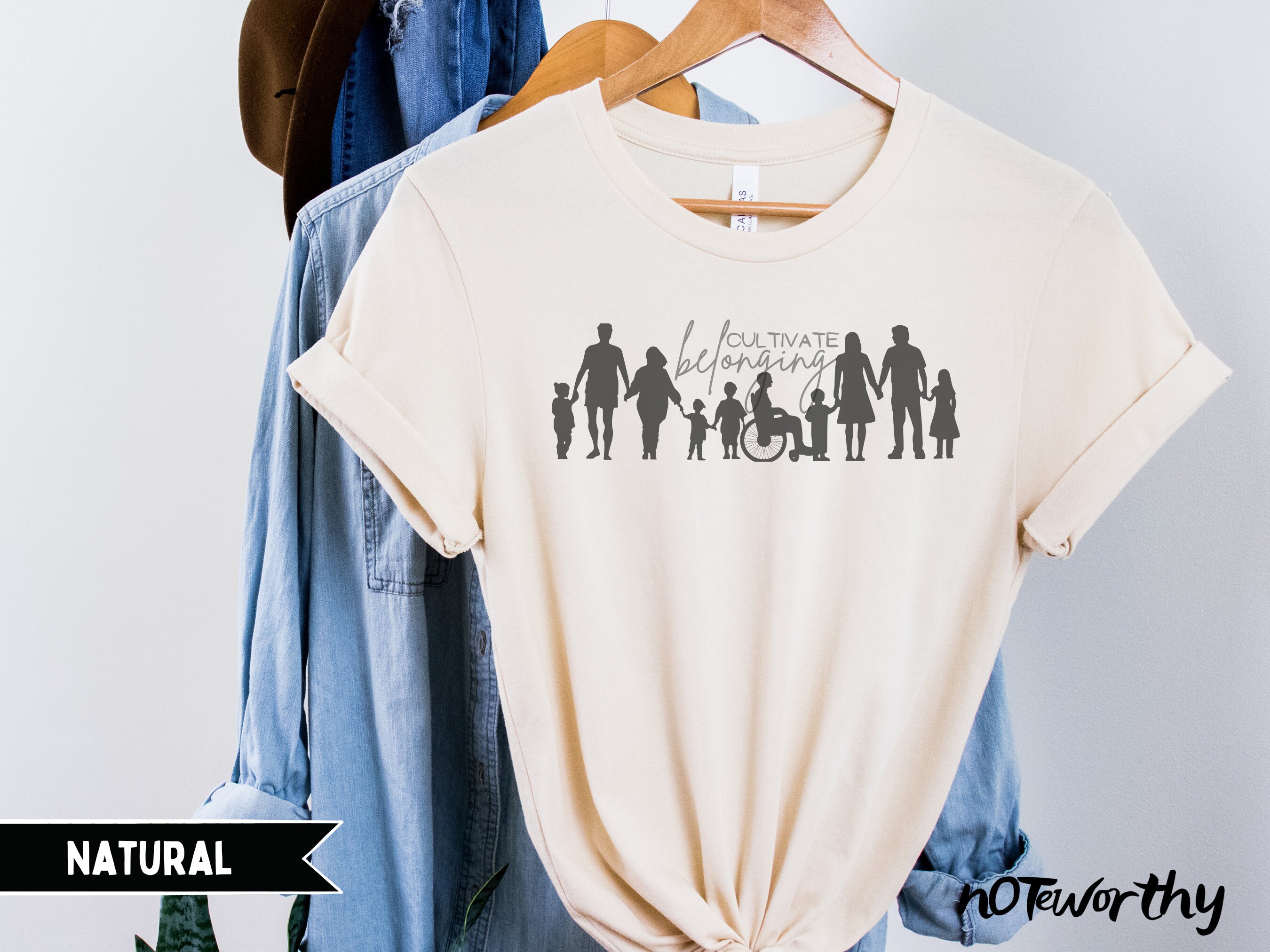 Disability Inclusion Shirt, "cultivate Belonging," T-shirt, Gift ...