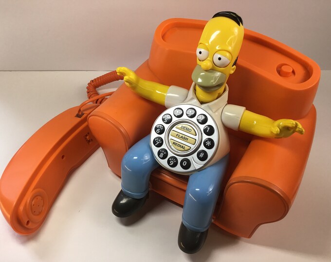 Vintage Rare Homer Simpson Animated Talking Phone Telephone the ...