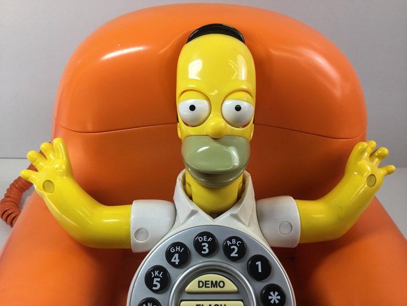 Vintage Rare Homer Simpson Animated Talking Phone Telephone - Etsy