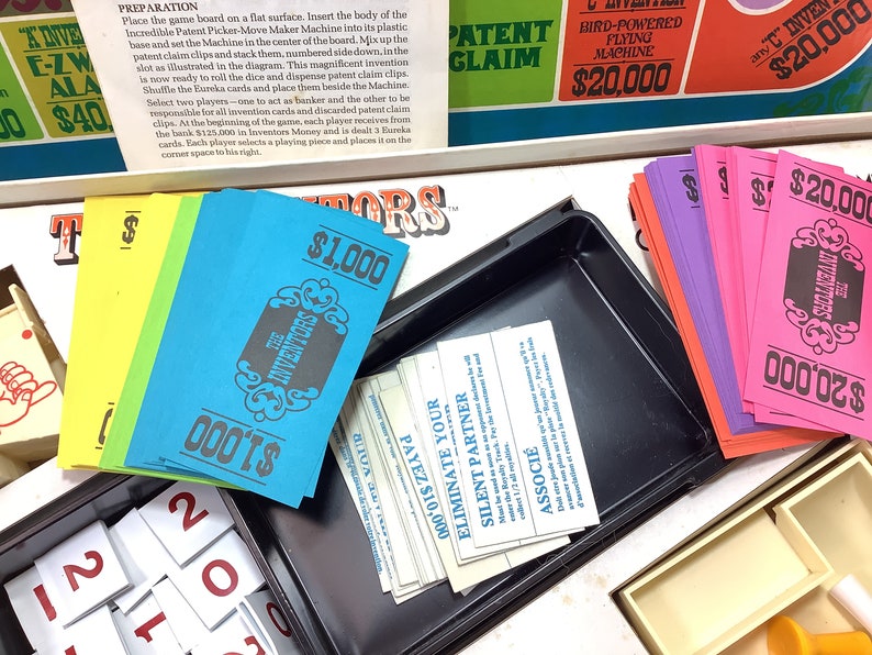 Vintage 1974 THE INVENTORS Board Game Parker Brothers English French ...