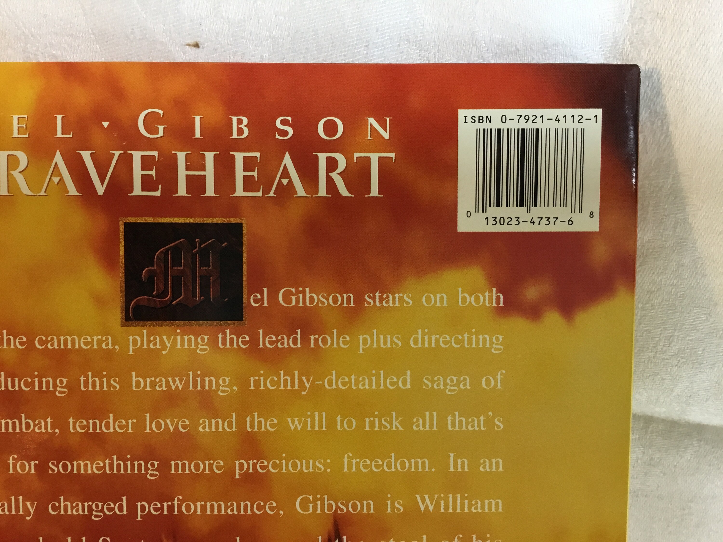 Vintage 1996 Braveheart THX Laserdisc LD Widescreen Edition, Dolby Surround, Mel Gibson 5 ...