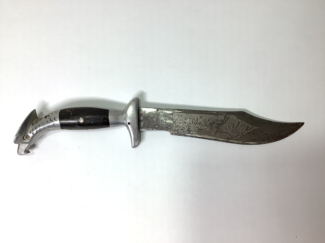 Antique 50's Mexican Bowie Knife Recuerdo De Oaxaca Dagger - Etsy