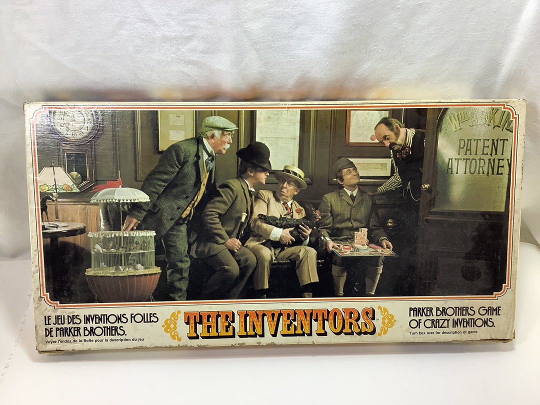Vintage 1974 THE INVENTORS Board Game Parker Brothers English French ...