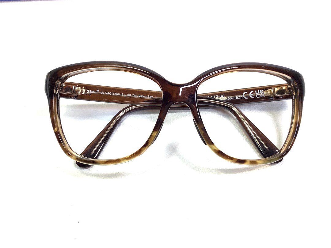Maui Jim Starfish Sunglasses: Brown Tortoise Cat Eye Frame - Italy - Etsy