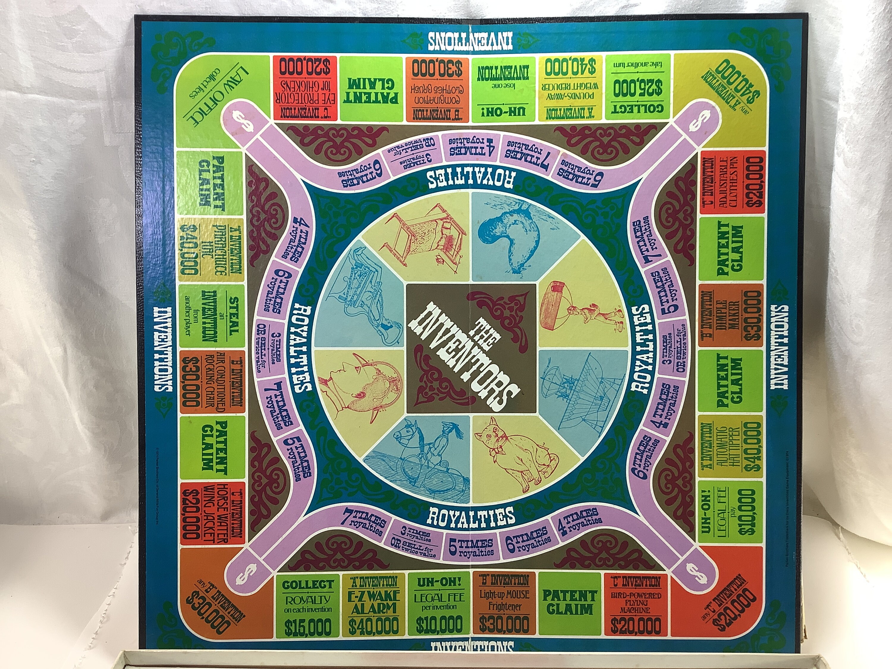 Vintage 1974 THE INVENTORS Board Game Parker Brothers English French ...