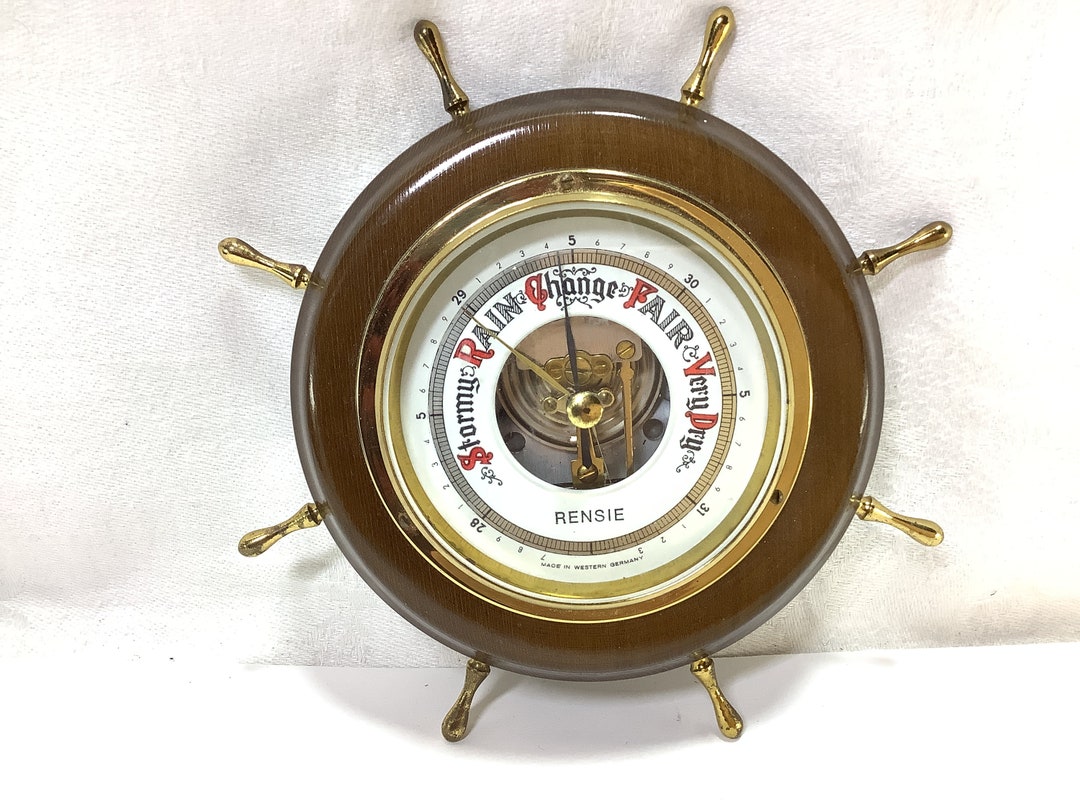 Vintage RENSIE West Germany Barometer Precision Thermometer and ...