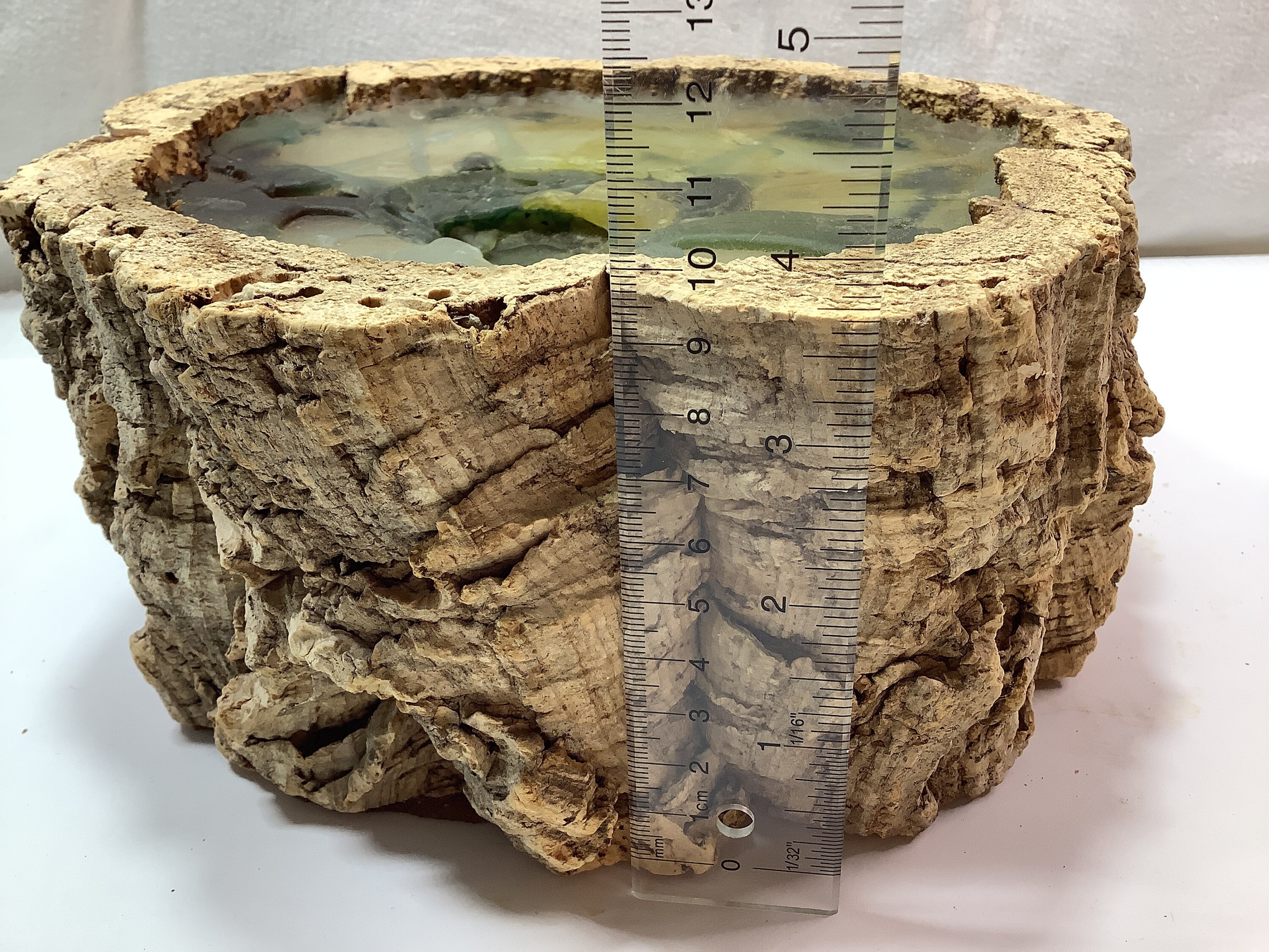 Very Rare Vintage Cork Tree Trunk Candle Log Wood Wick Candle One of a ...