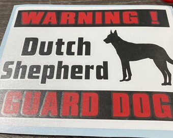 Guard Dog Decal - Etsy