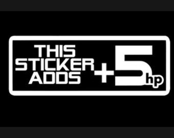 Horsepower Decal - Etsy