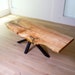Solid Wood Single Slab Live Edge Table - Spalted Maple 8FT Natural ...