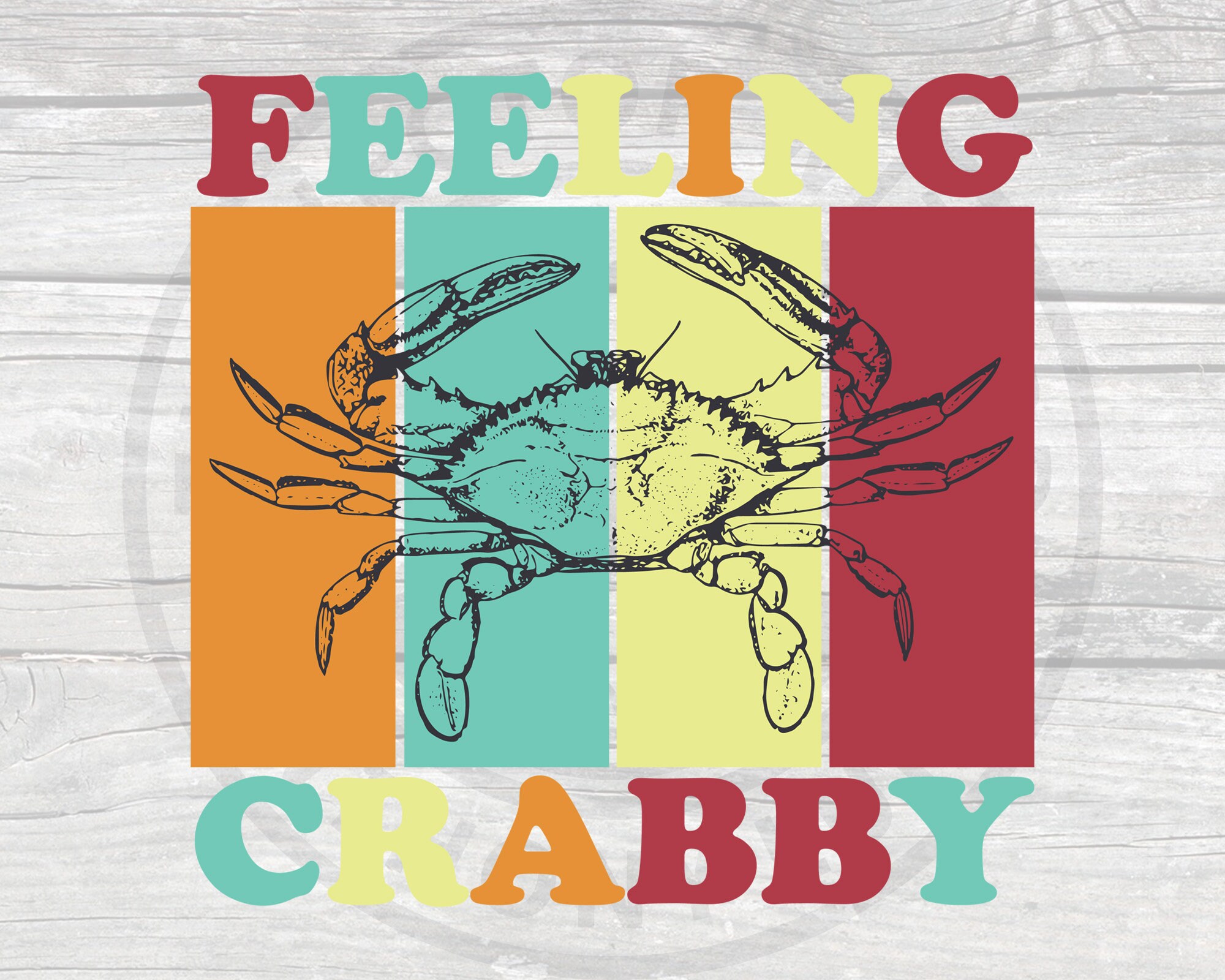 Feeling Crabby Png and Jpg for Cricut, Sublimation and Much More ...