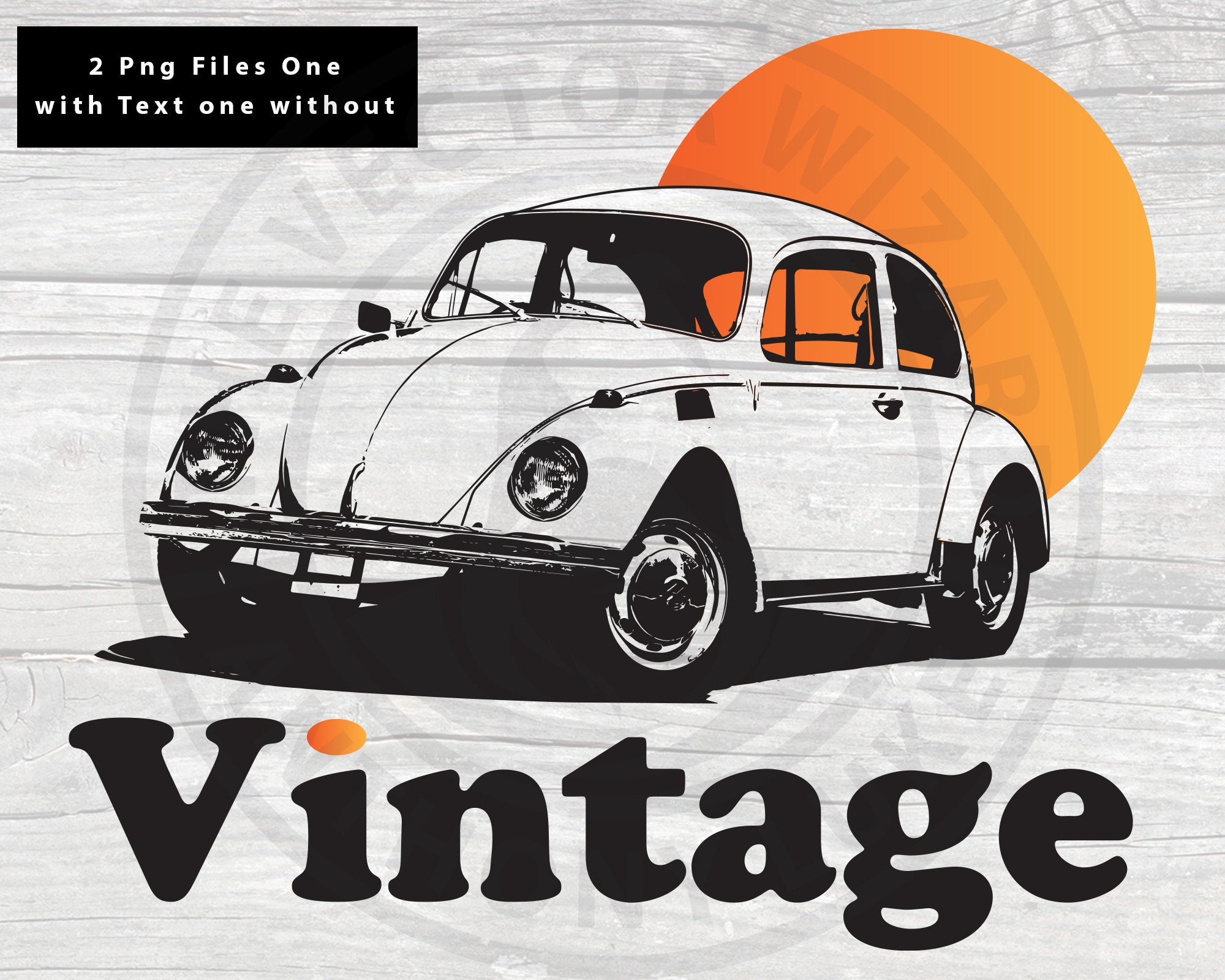 Vintage Bug Car Svg, Eps and Png Digital Design Download Beetle Bug Car ...