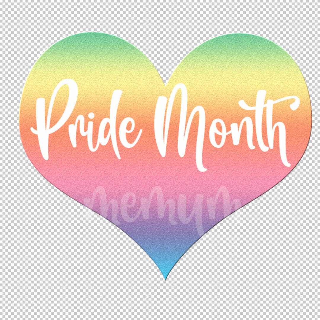 Pride Month PNG JPG Pride Month Digital Download Rainbow - Etsy