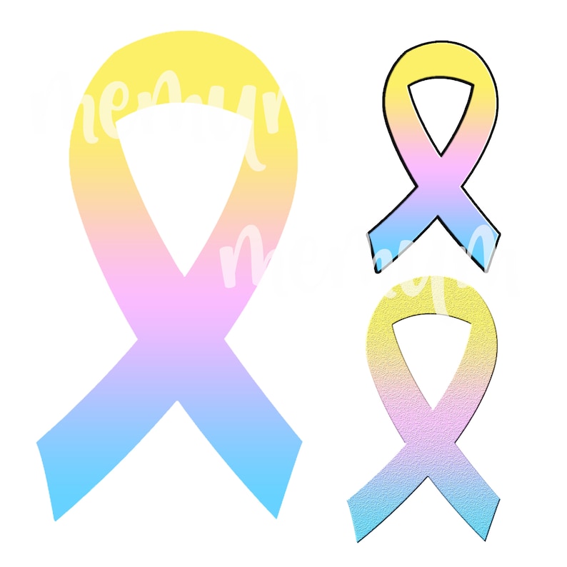 CDH Ribbons, Congenital Diaphragmatic Hernia Ribbon Bundle, CDH Digital ...