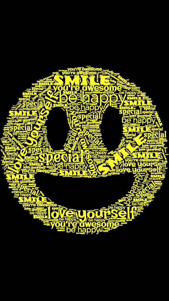 Smiley Face Out Of Words