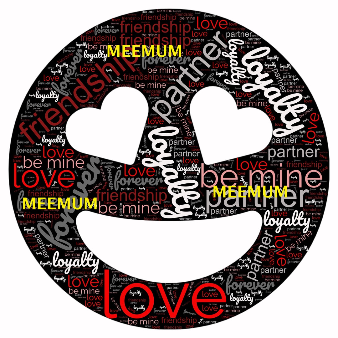 Heart Smiley Face, SVG for Cricut, Valentine's Day Digital Downloads ...