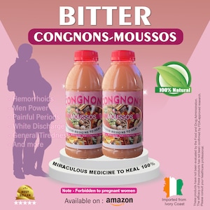 Congnons Moussos 100% Organic Natural Herbal Drink / Ivory Coast / Pack ...