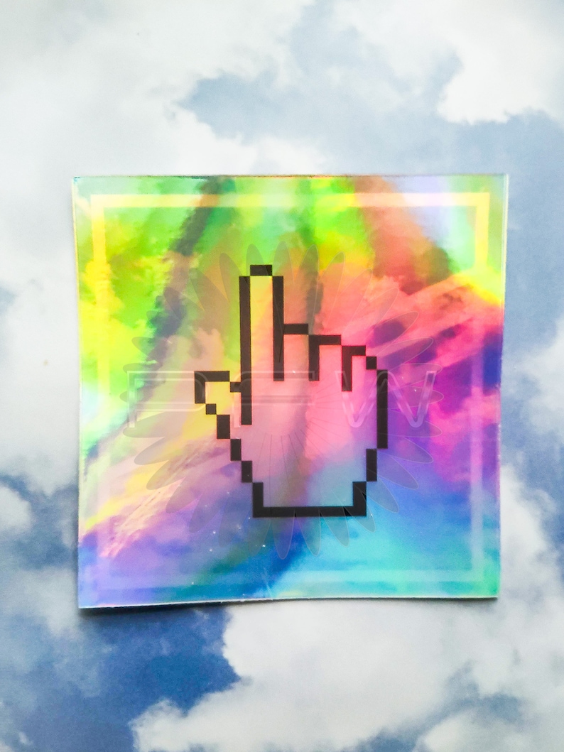 Windows 95/98 Computer Cursor Holographic Stickers - Etsy