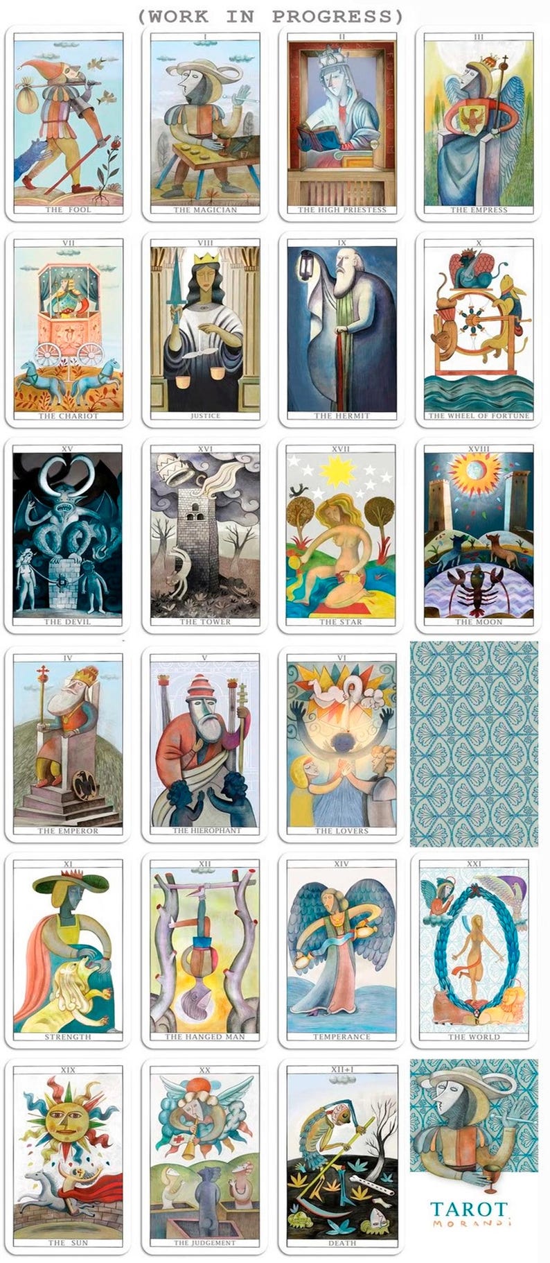 Tarot Morandi – Deck Inspired by Giotto, Picasso – Artistic Collectible ...