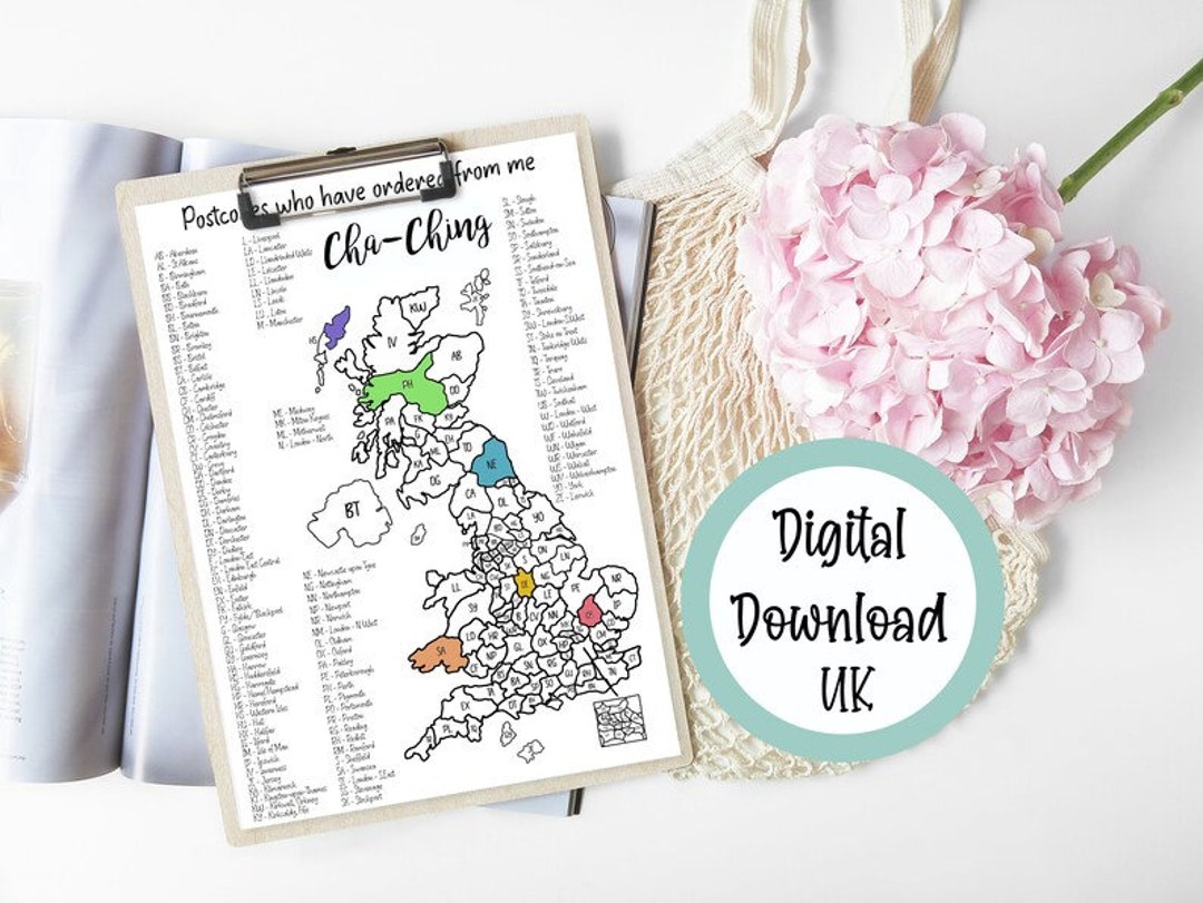 UK Postcode Sales Map, Small Business Tracker, UK Sales Tracker, Colour ...