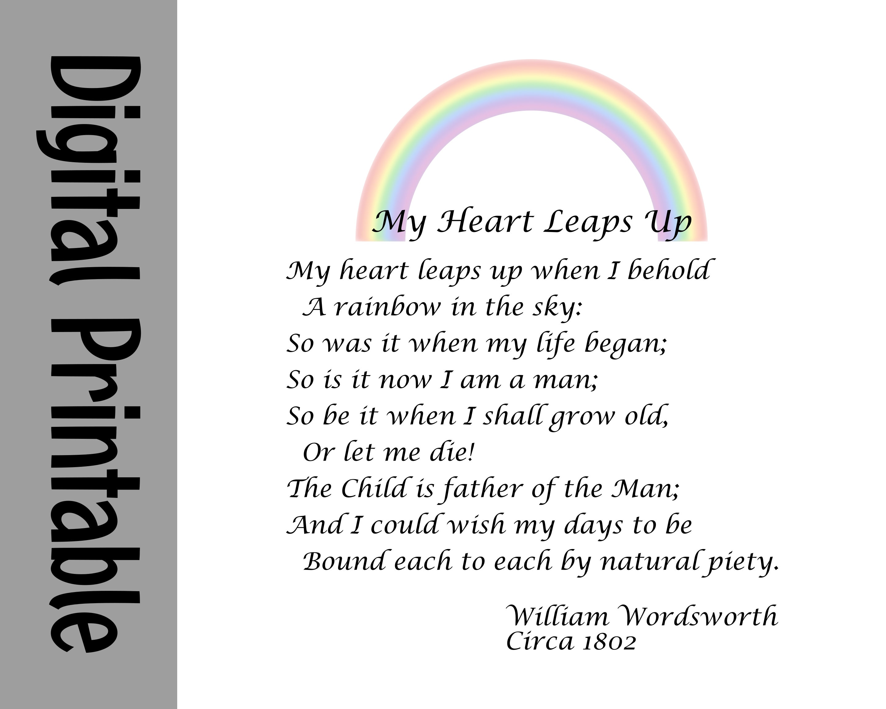 William Wordsworth Poems Nature