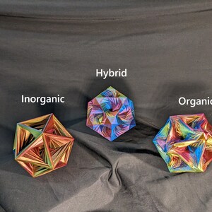 3D Printed Warped Icosahedron Series - Organic, Inorganic, and Hybrid ...