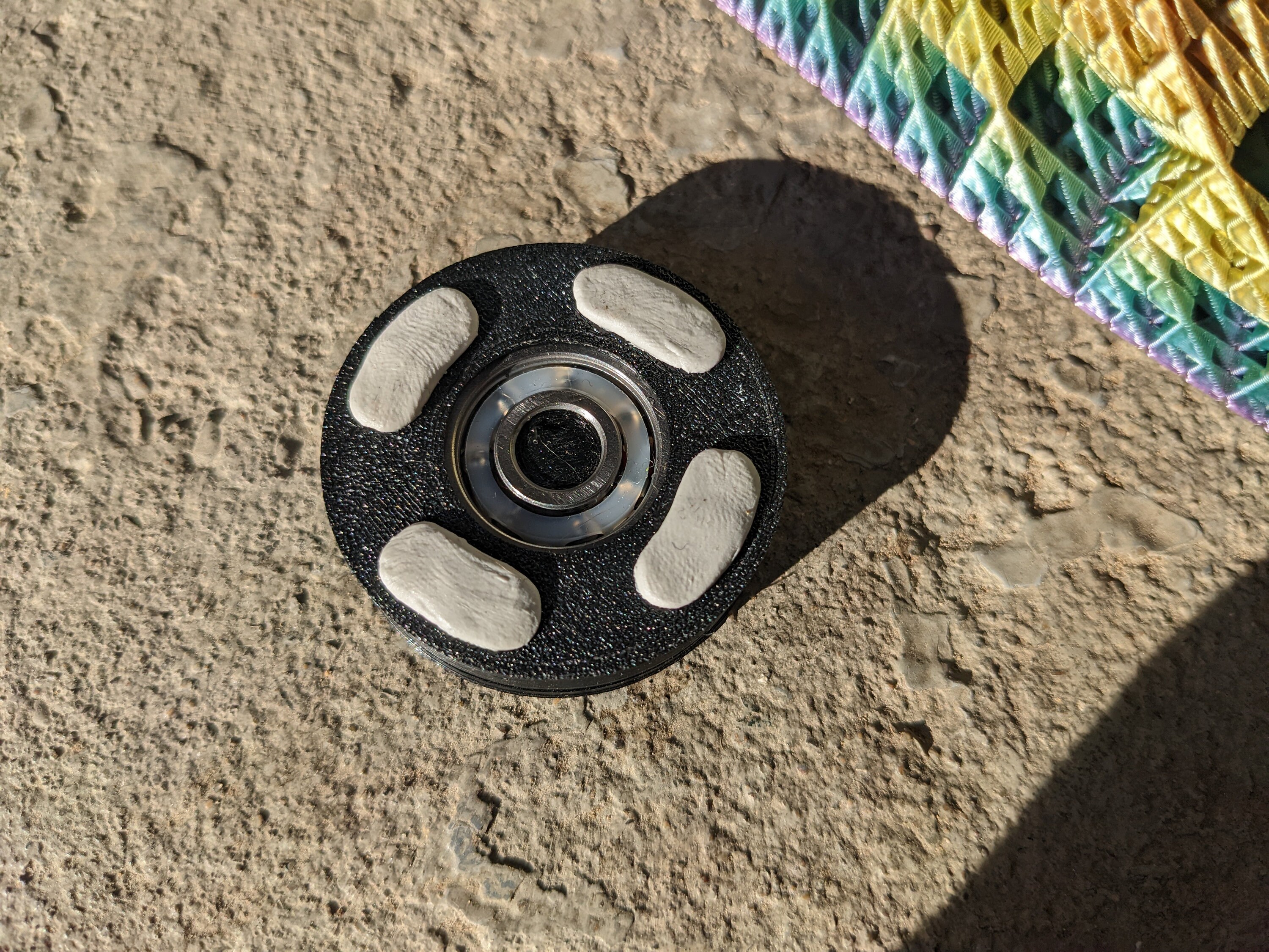 3D Printed Spinner Addition; Geometric Fidget Spinner; Free-spinning ...