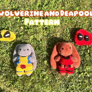 Wolverine and Deadpool Bunnies Pattern - Etsy