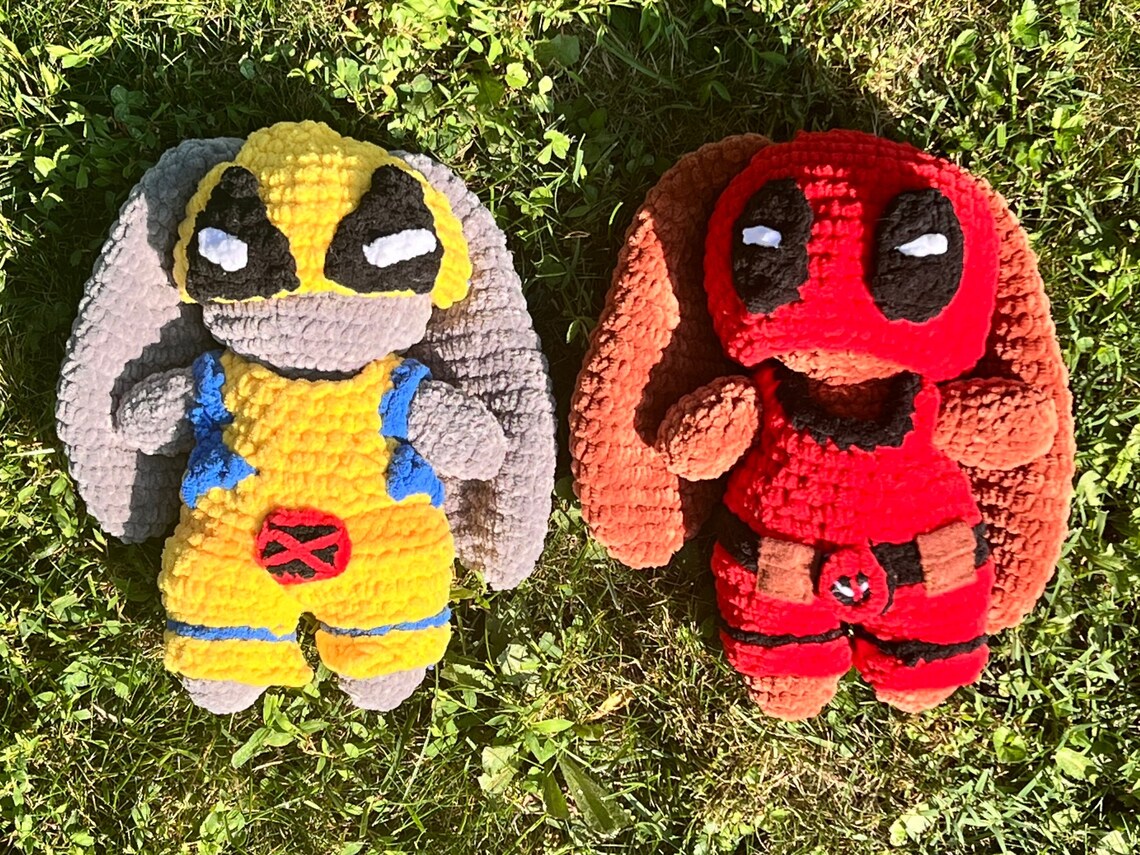 Wolverine and Deadpool Bunnies Pattern - Etsy