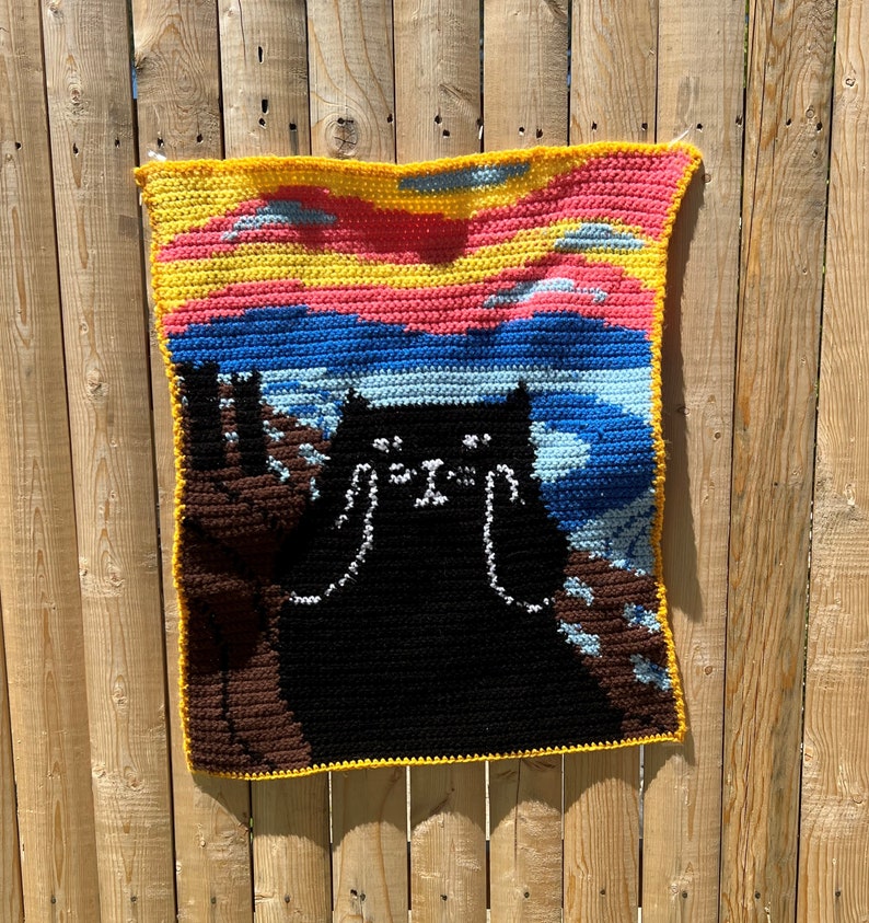 Crochet Cat Tapestry Pattern - Etsy