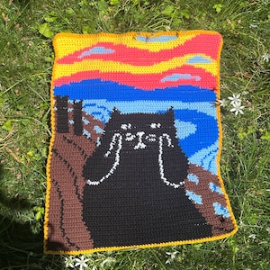 Crochet Cat Tapestry Pattern - Etsy