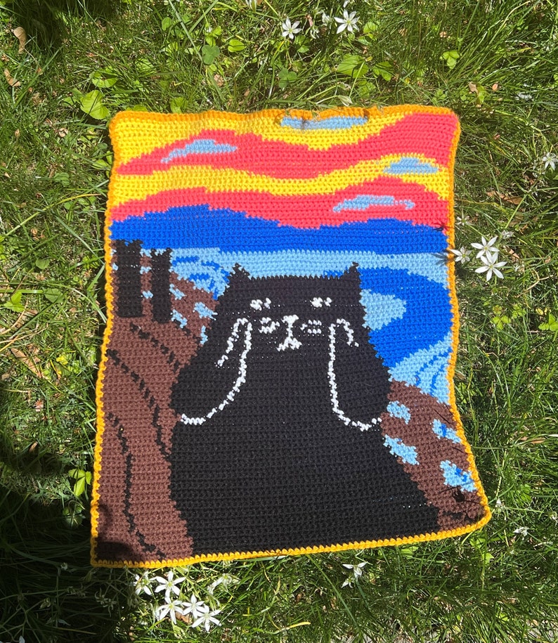 Crochet Cat Tapestry Pattern - Etsy