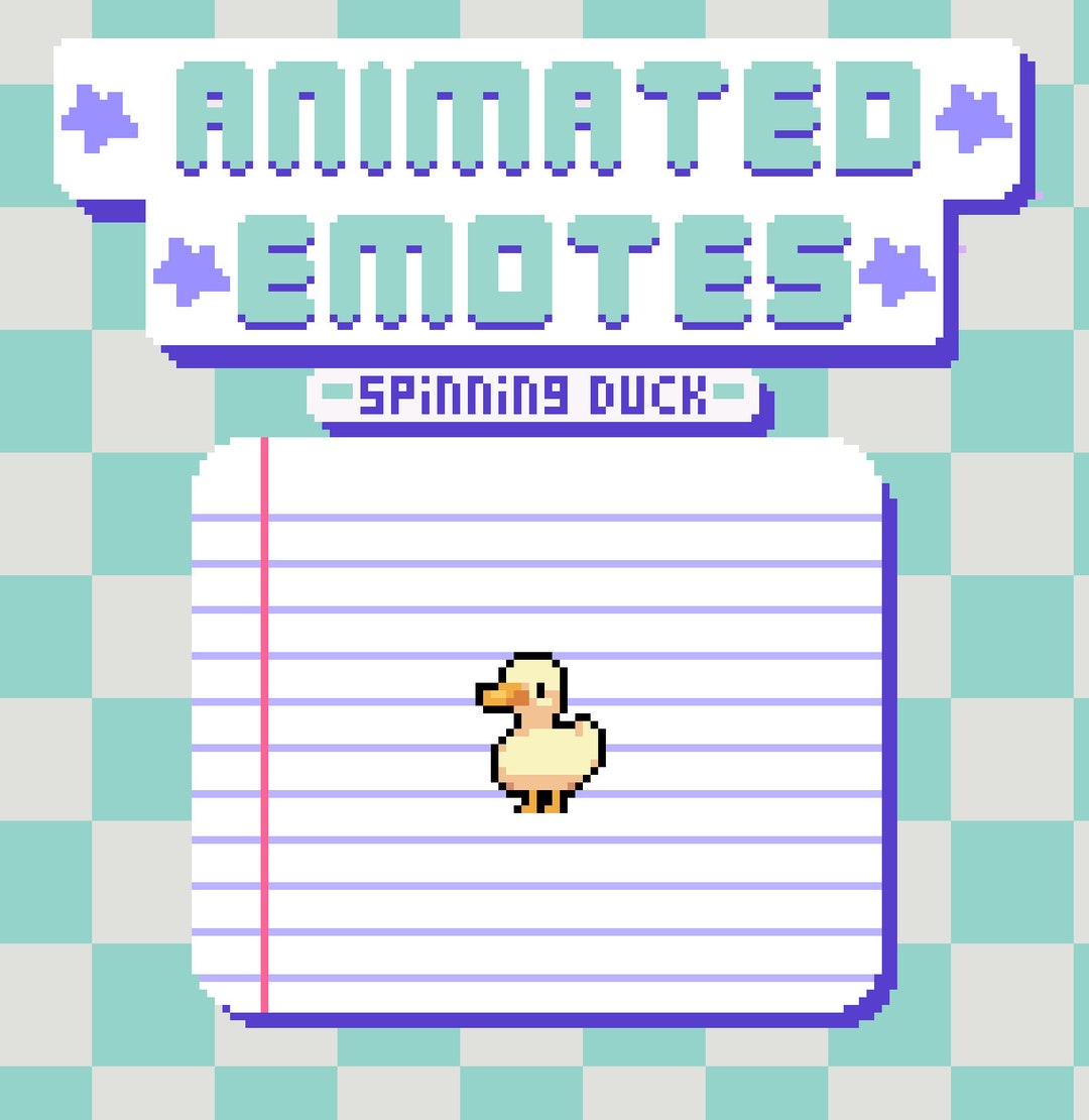 Spinning Duck Animated Emote for Twitch Streaming, Discord, Youtube ...