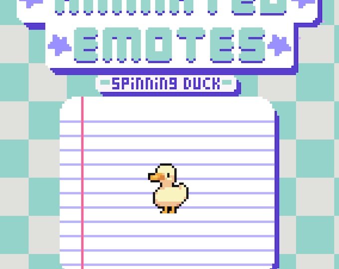 Spinning Duck Animated Emote for Twitch, Discord, Youtube (digital ...