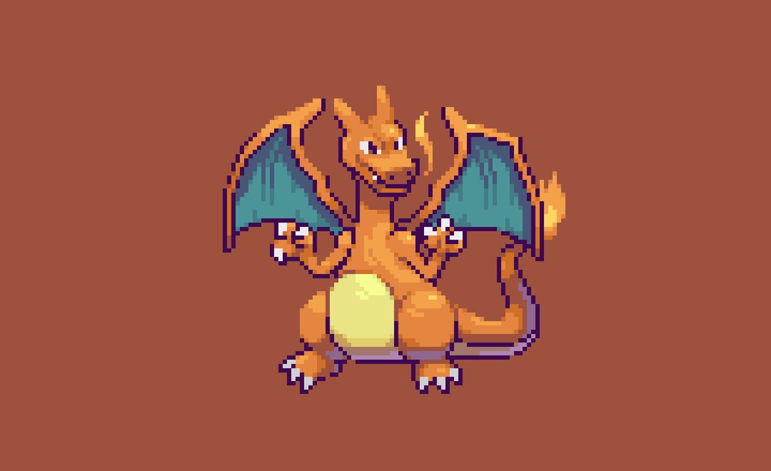 Charizard Pokemon 11x17 Pixel Art Print - Etsy