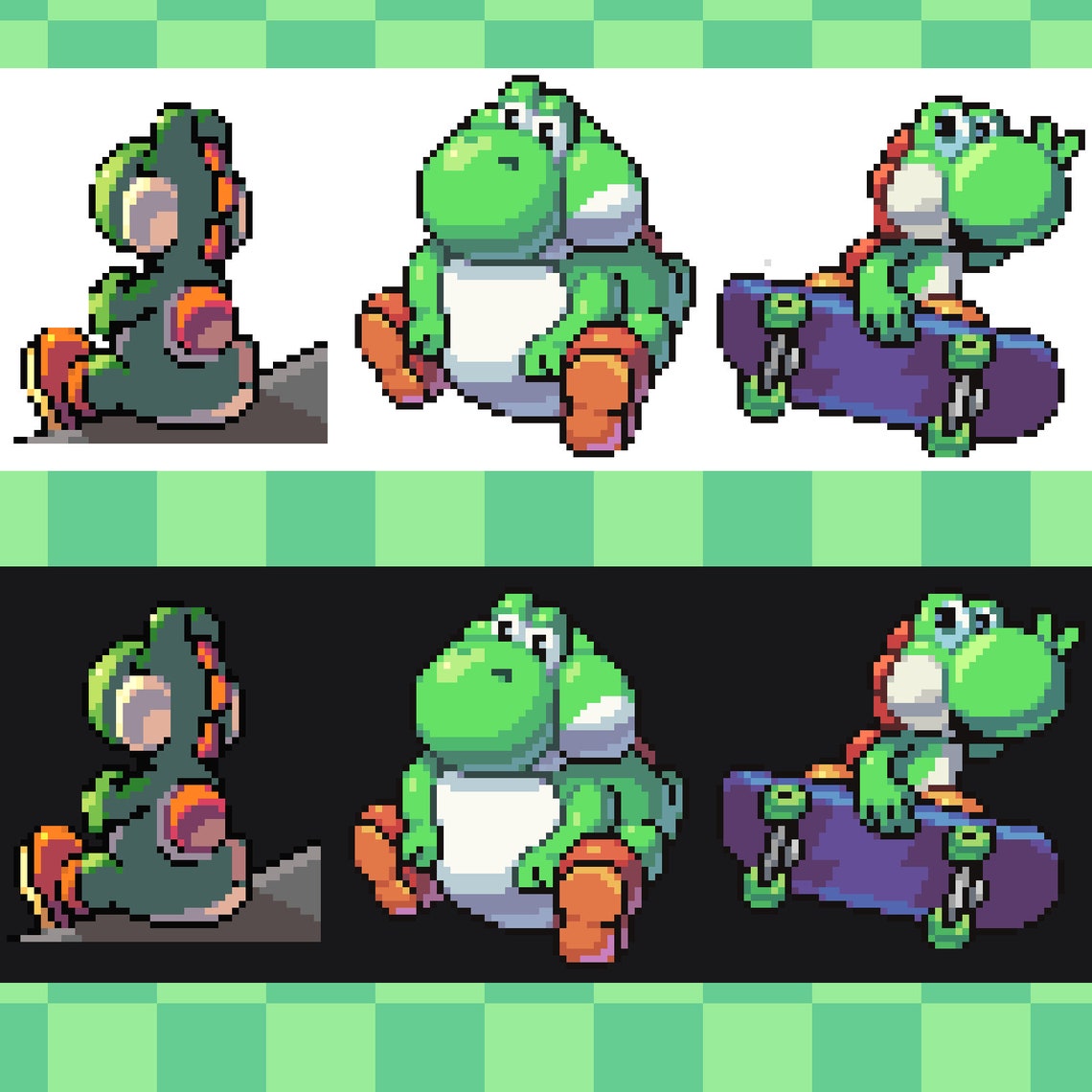 Yoshi Emote Bundle (3 Pack) for Twitch Streaming, Discord, Youtube ...