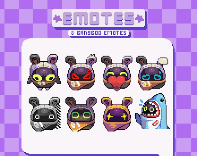 Zenless Zone Zero Bangboo Emotes: ZZZ Stream Emotes (digital Download ...