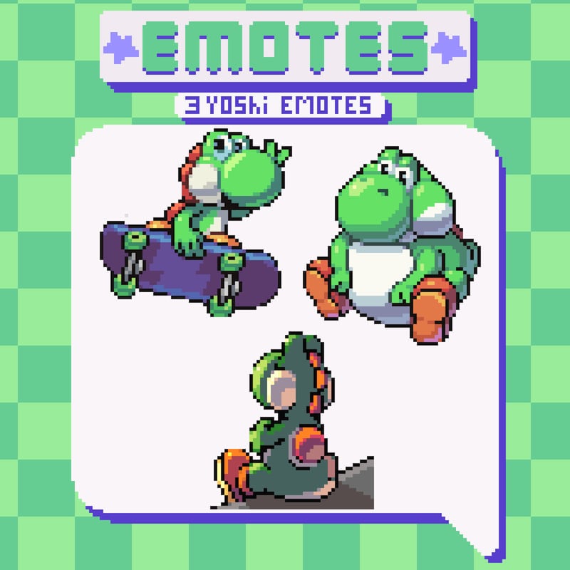 Yoshi Twitch Emotes - Etsy