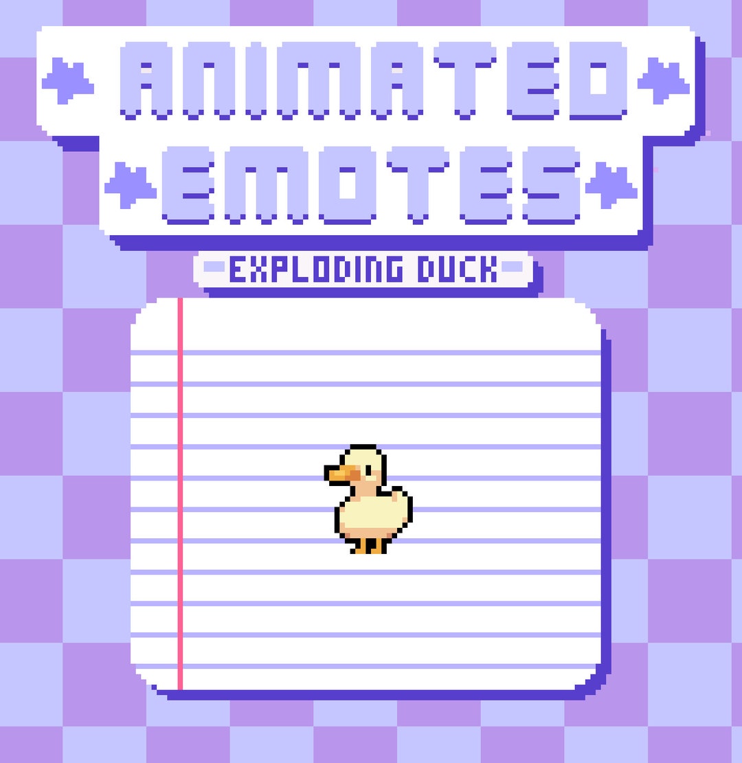 Exploding Duck Animated Emote, Twitch, Discord, Youtube (digital ...