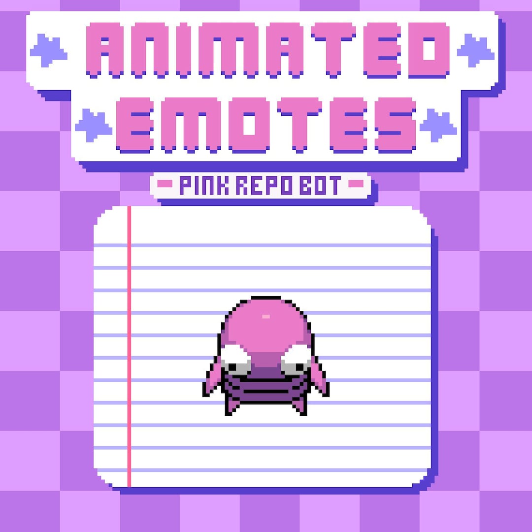 Pink REPO Yapping Animated Emote for Twitch Streaming, Discord, Youtube ...