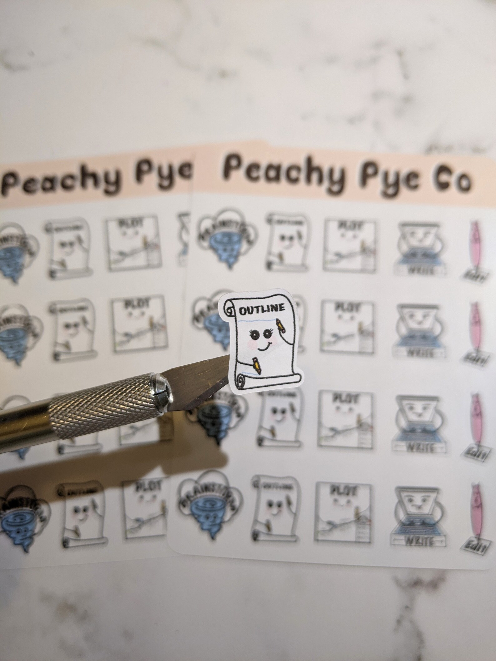 Writing Sticker Sheets for Authors Writers or Students | Etsy