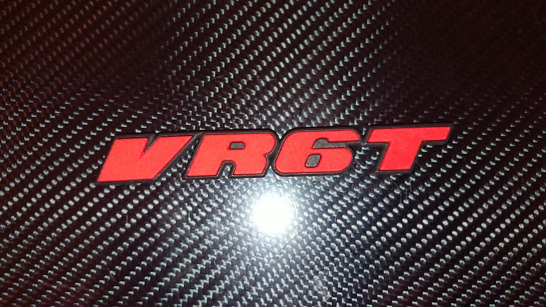 VR6T Emblem Logo VW Corrado VR6 Golf 2 3 Badge Passat Vento Heck Turbo ...