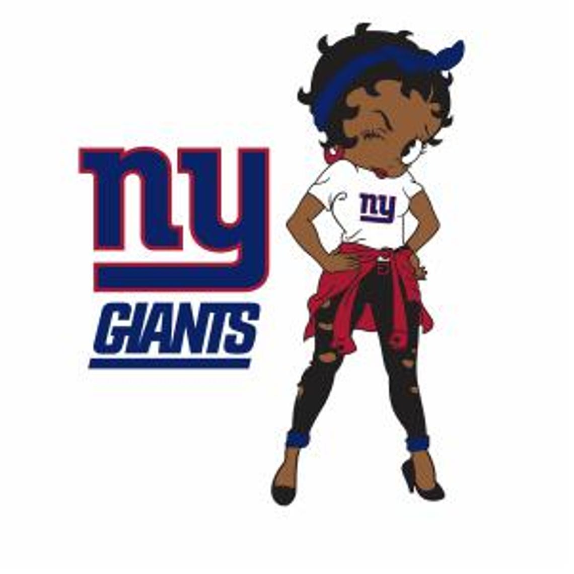 New York Giants Girls Fan Tshirt - Etsy
