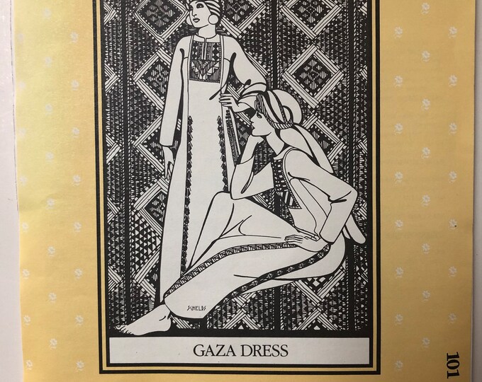 Folkwear 101 Uncut Gaza Dress Sewing Pattern, 1975 Tunic Caftan Sz 6-18 ...